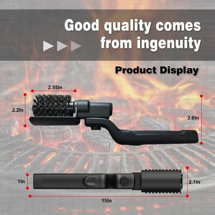 🔥Electric BBQ Grill Brush Cordless and Rechargeable Stainless Steel ...