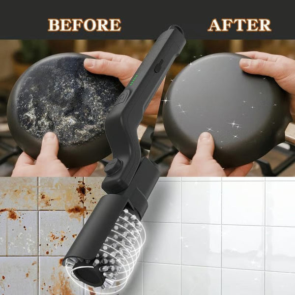 🔥Electric BBQ Grill Brush Cordless and Rechargeable Stainless Steel ...