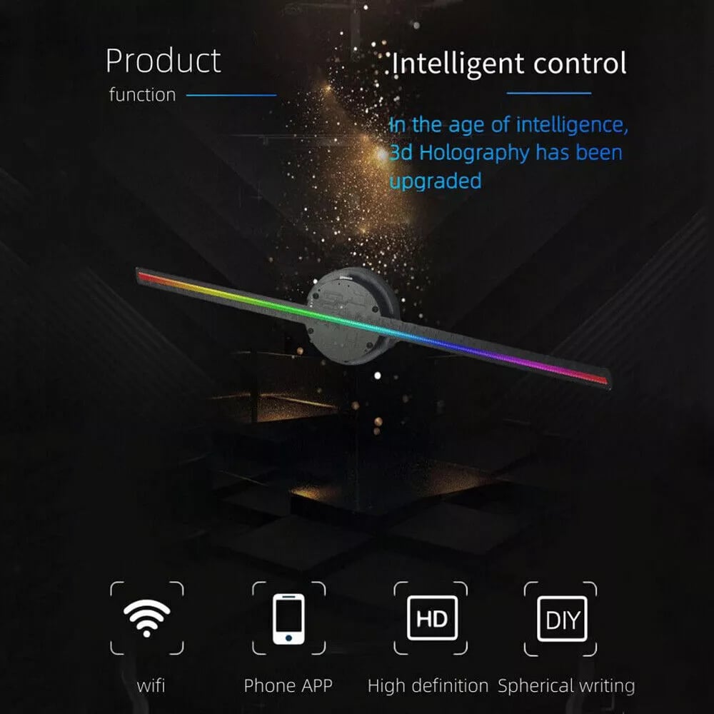3D Hologram LED Fan Projector – uber7