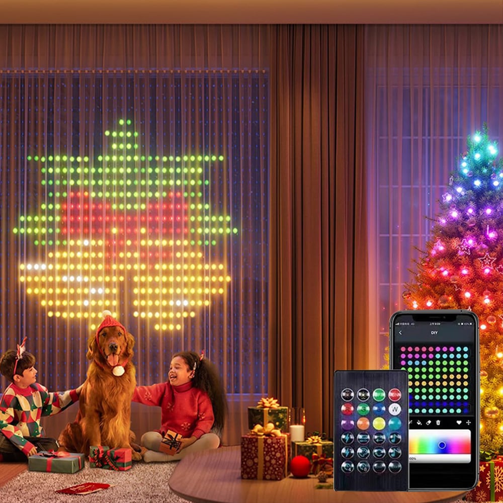 Color Waves LED Curtain Sync Lights – uber7