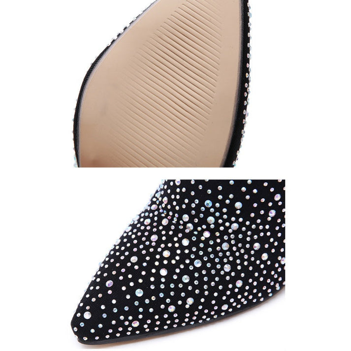 Women's Sparkly Faux Diamond Knee Boots👠 – uber7