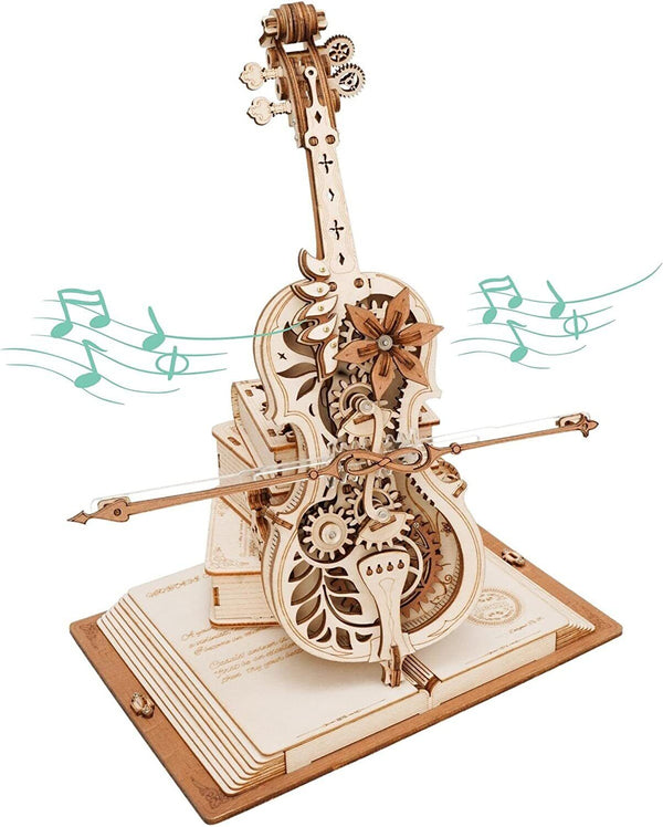 DIY Wooden Cello, Self Playing Musical Instrument, Magic Music Box, Co ...