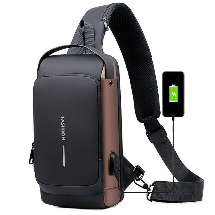 USB charging sport sling Anti-theft shoulder bag(BUY 2 FREE SHIPPING W ...