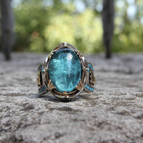 🎁Luxury Sapphire Silver Ring – uber7