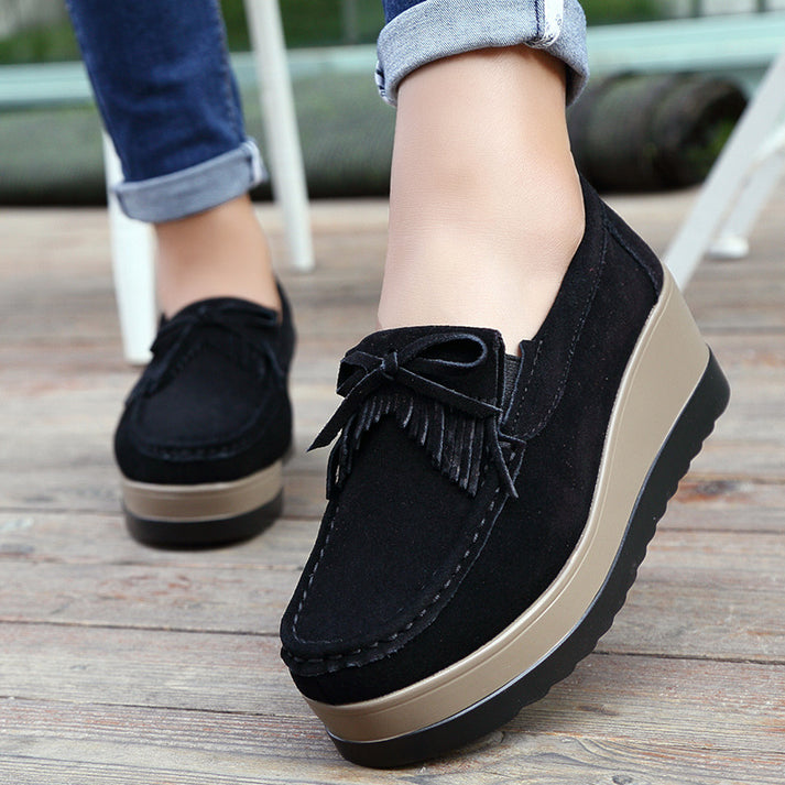 Women Tassel Moccasins Platform Shoes – uber7