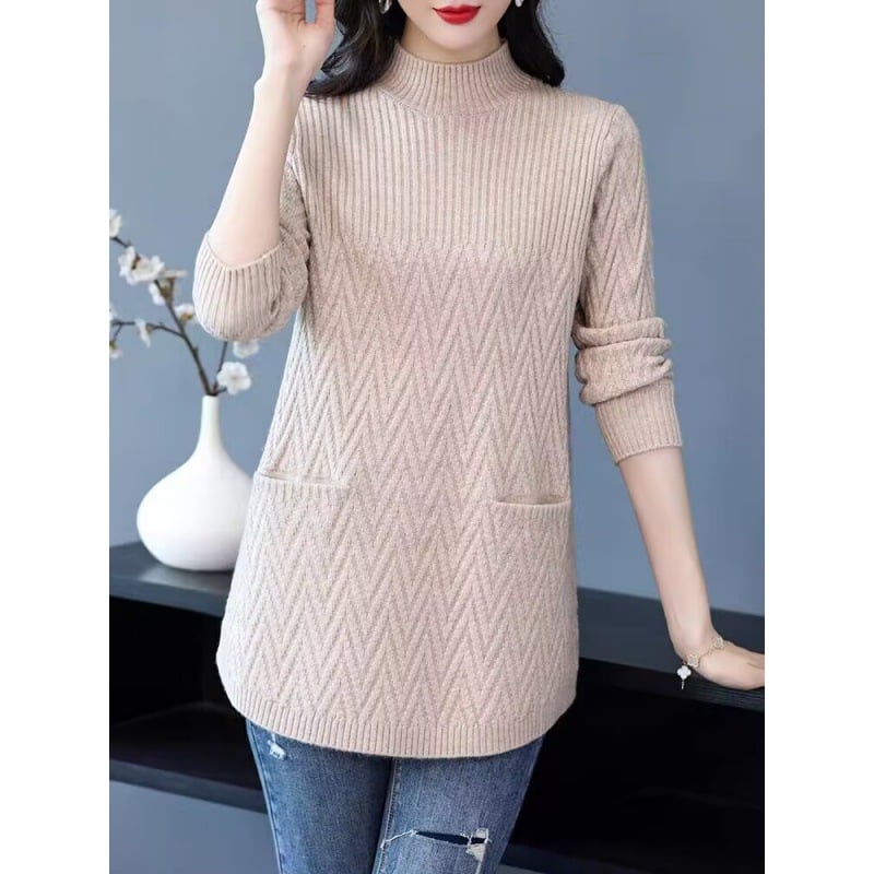 Women's Mid-Length Half Turtleneck Sweater🎊BUY 2 FREE SHIPPING – uber7