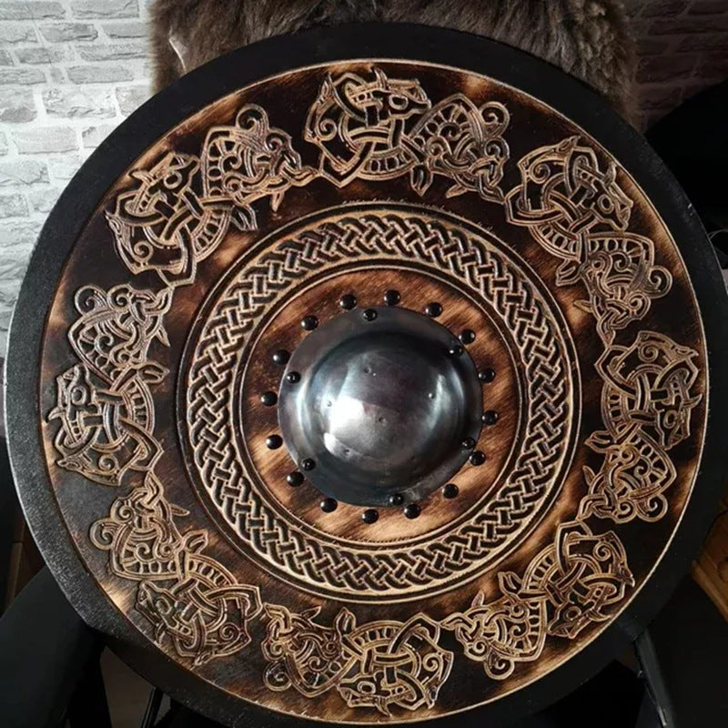 Eivor Valhalla Raven Battle Damaged Viking Wooden Shield 30CM – uber7