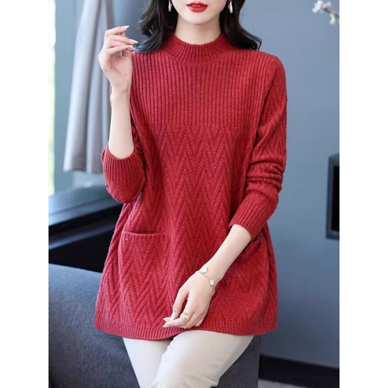 Women's Mid-Length Half Turtleneck Sweater🎊BUY 2 FREE SHIPPING – uber7