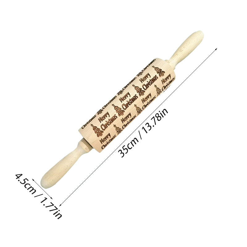 🍪Christmas Wooden Rolling Pins – uber7