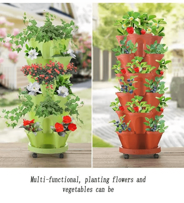 🌼Plant Festival Special 49% OFF-Stand Stacking Planters Strawberry Pla ...