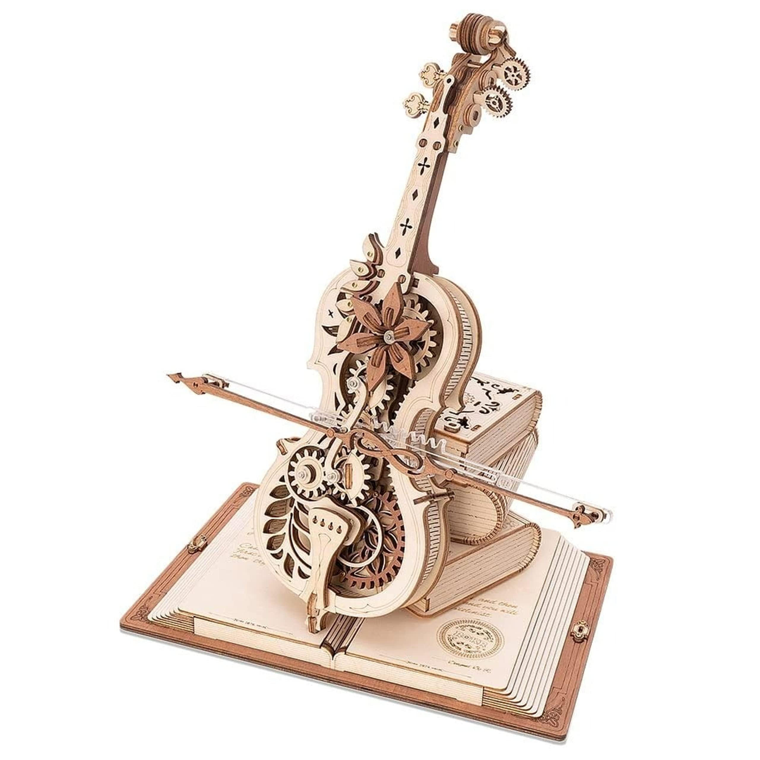 DIY Wooden Cello, Self Playing Musical Instrument, Magic Music Box, Co ...